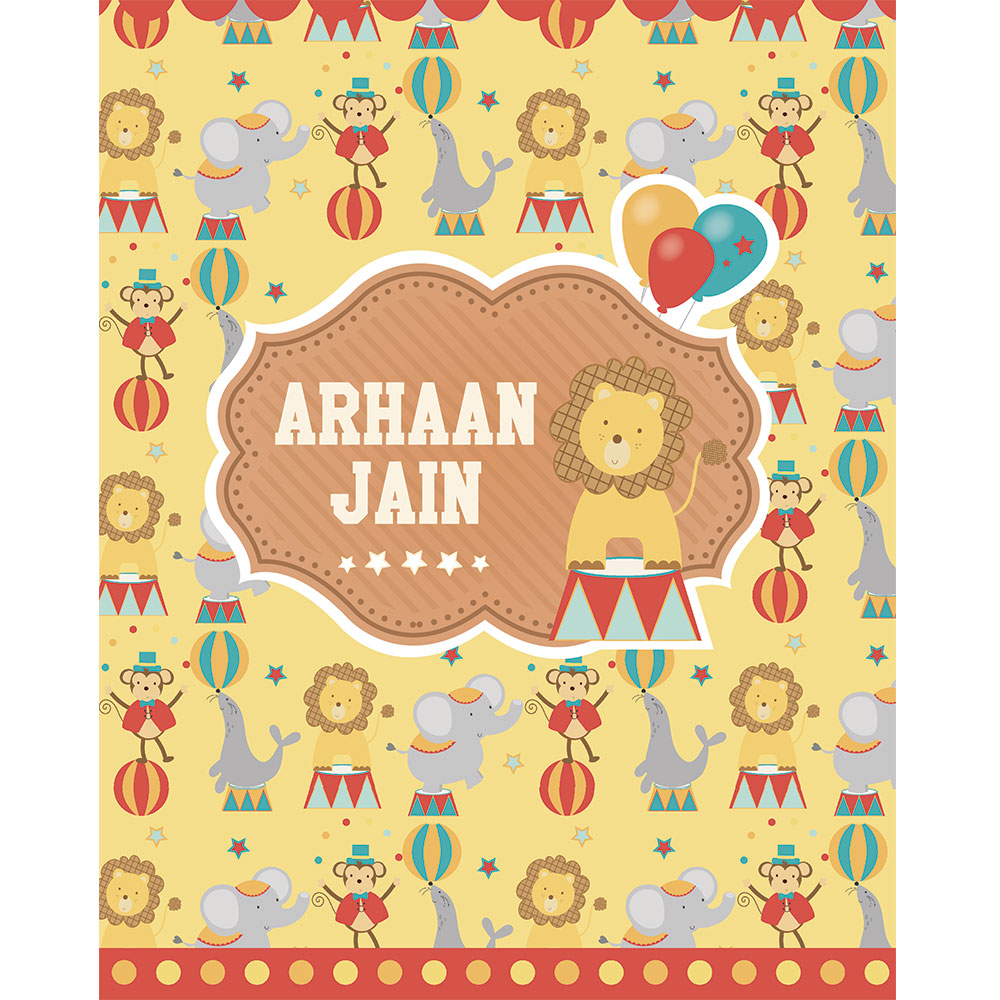 Personalised Folders - Circus – Buy Now at My Baby Babbles