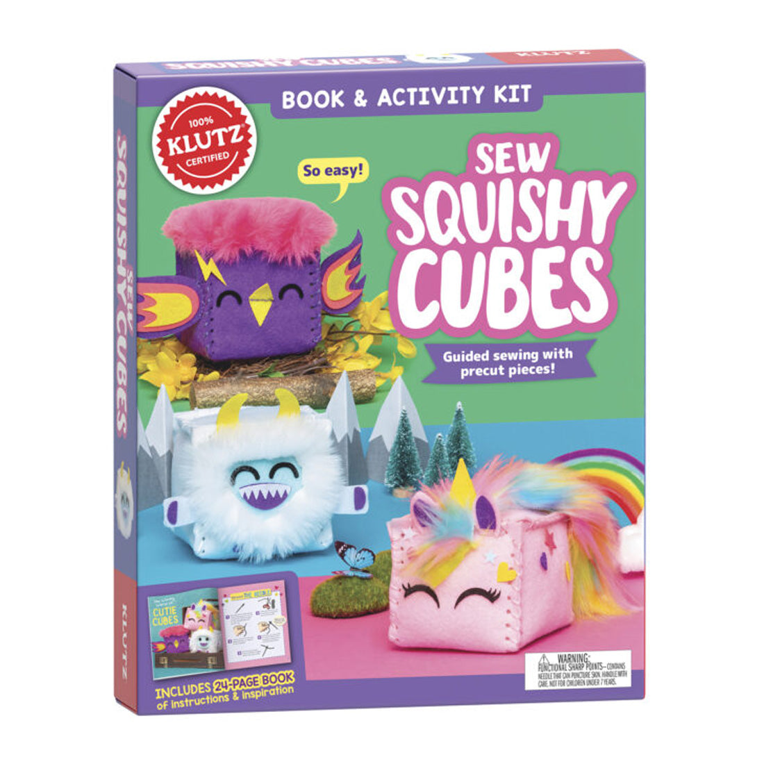Klutz: Book & Activity Kit: Sew Squishy Cubes – Buy Now at My Baby Babbles