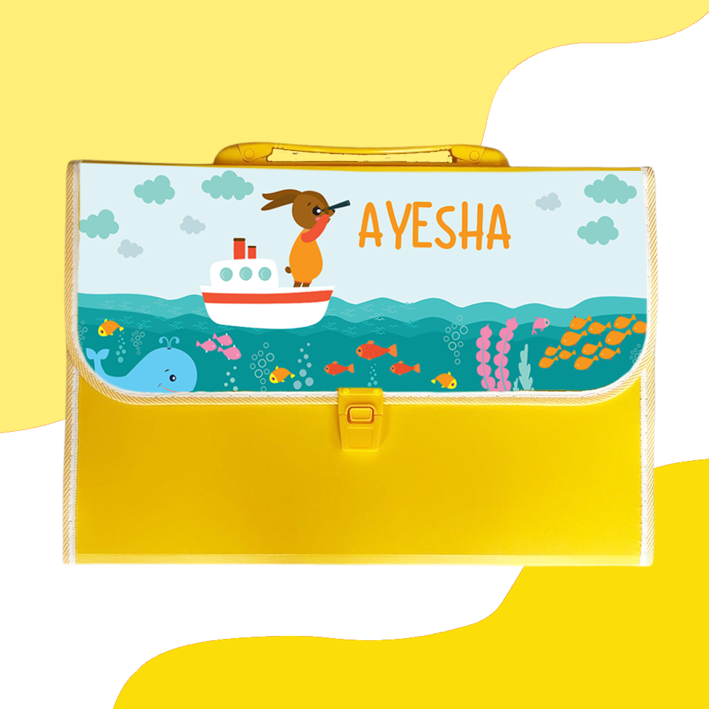 Personalised Folders, Kids School, Stationery, Files - My Baby Babbles