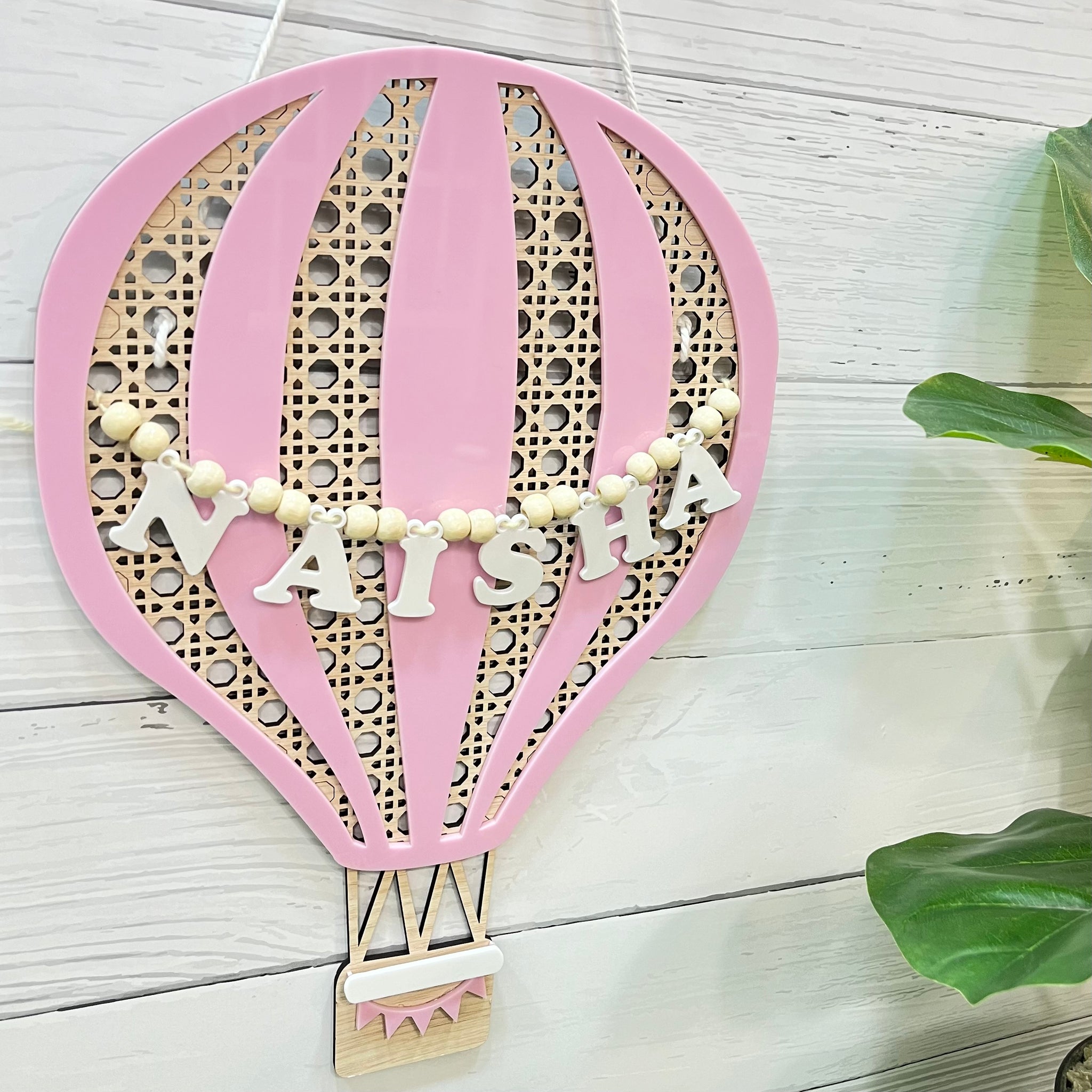 Hot Air Balloon Name Plaque – Buy Now at My Baby Babbles