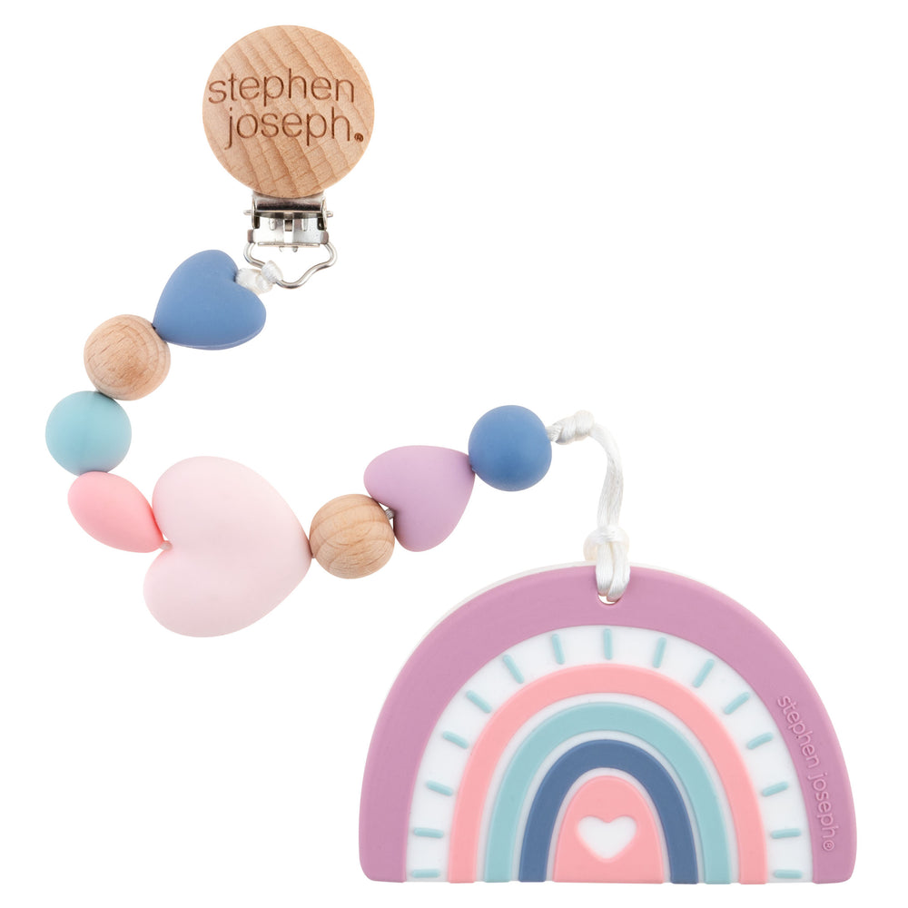 Silicone Teether With Pacifier Clip – Buy Now at My Baby Babbles