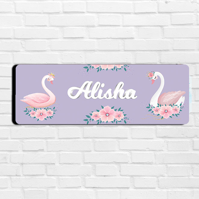 Swan Princess Name Plate (Petite) (kids) – Buy Now at My Baby Babbles