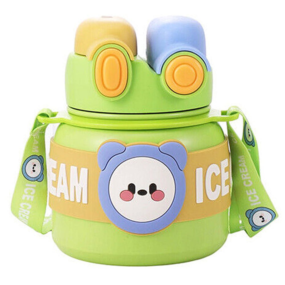 Green 2 way Lid Style Icecream Theme Kids Water Bottle, 850ml – Buy Now ...