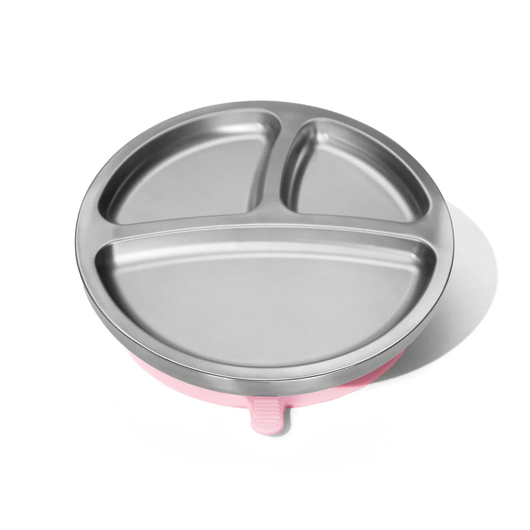 Avanchy Baby Stainless Steel Round Divided Plate | Big – Buy Now at My ...