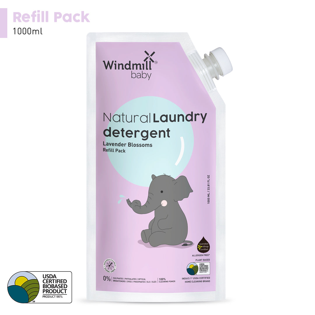 Windmill Baby Natural Lavender Blossoms Laundry Detergent Liquid Refill ...