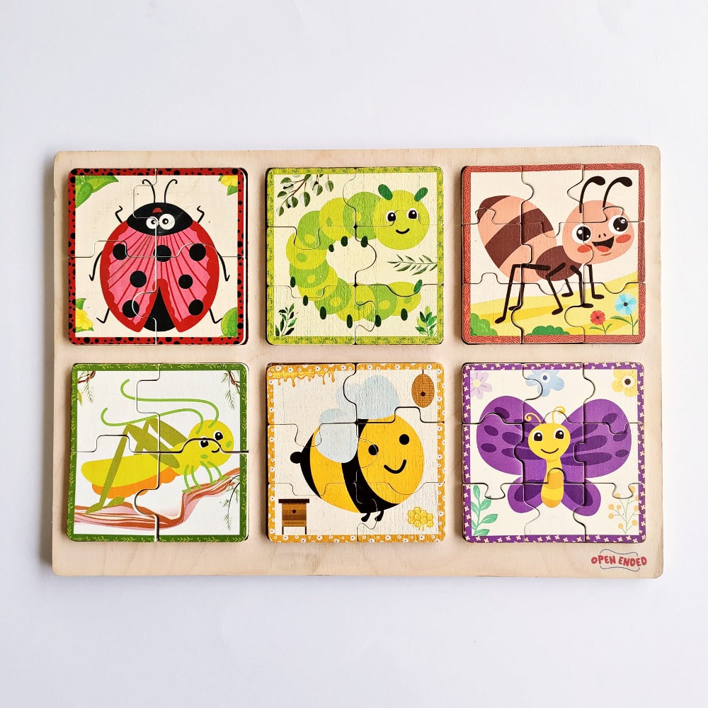 Open Ended Progressive 6 IN 1 Bug Puzzle - My Baby Bubbles – My Baby ...