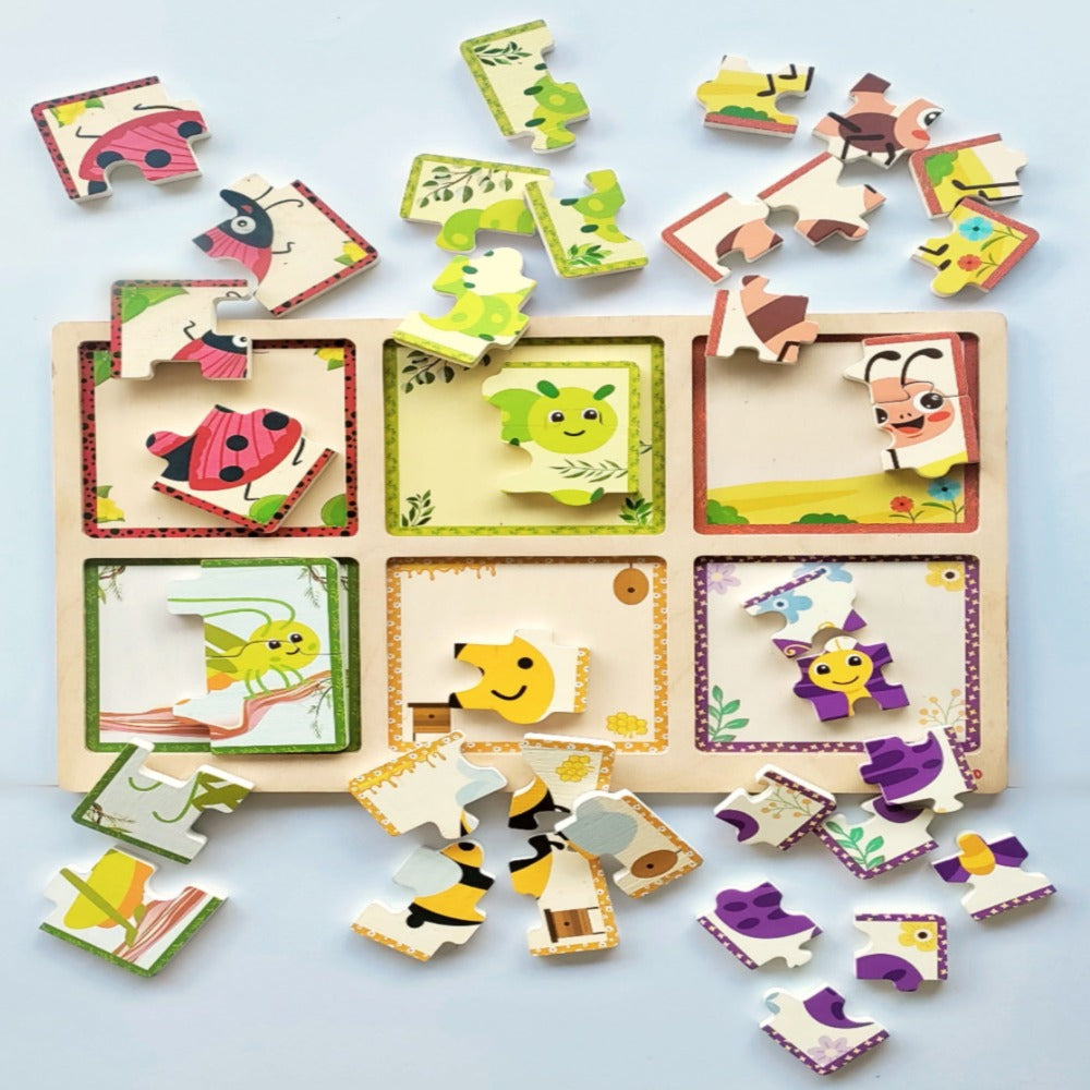 Open Ended Progressive 6 IN 1 Bug Puzzle - My Baby Bubbles – My Baby ...